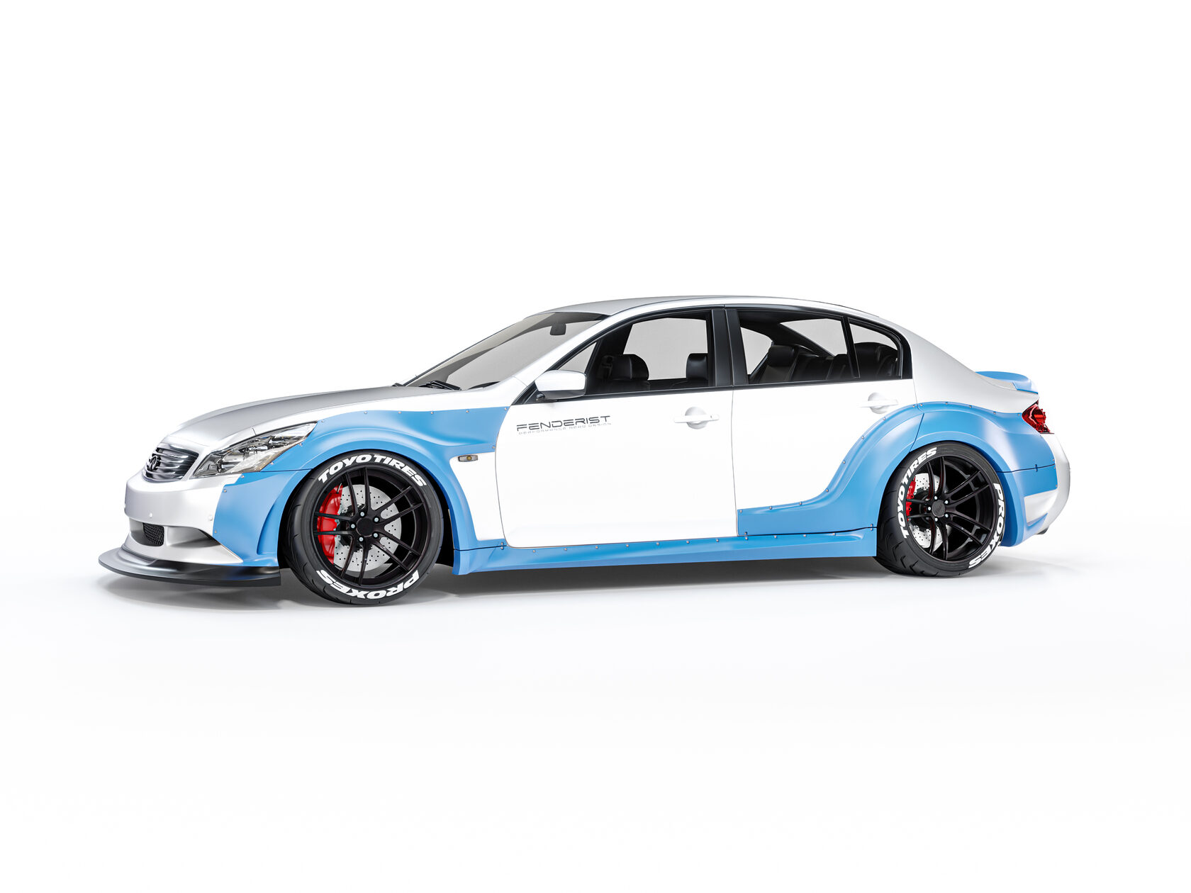 FENDERIST SPEC S Full Set / WIDE BODY KIT INFINITI G37 / NISSAN SKYLINE ...