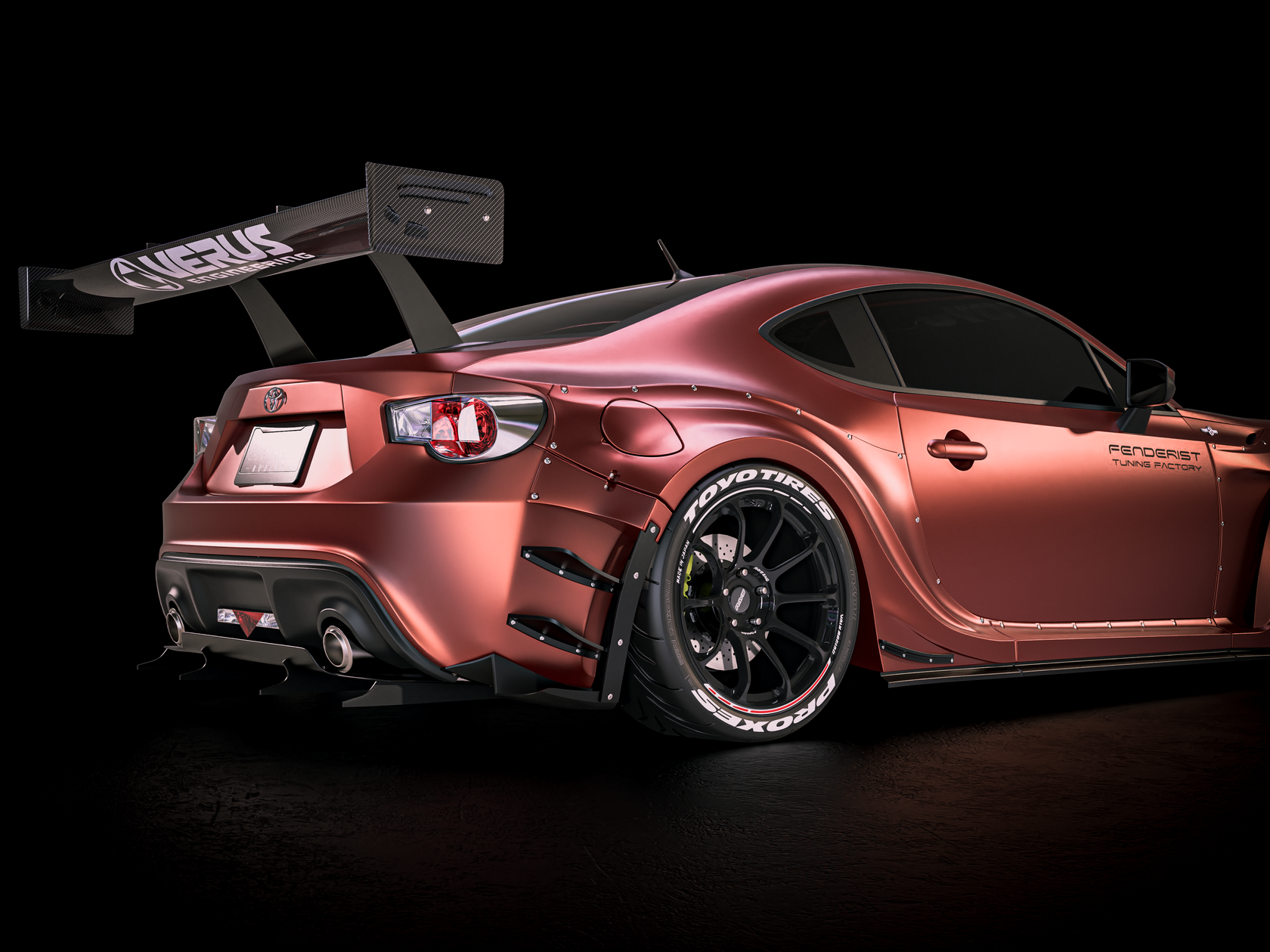 Full FENDERIST SPEC R kit / WIDE BODY KIT TOYOTA GT86 / SCION FRS 2011-2017