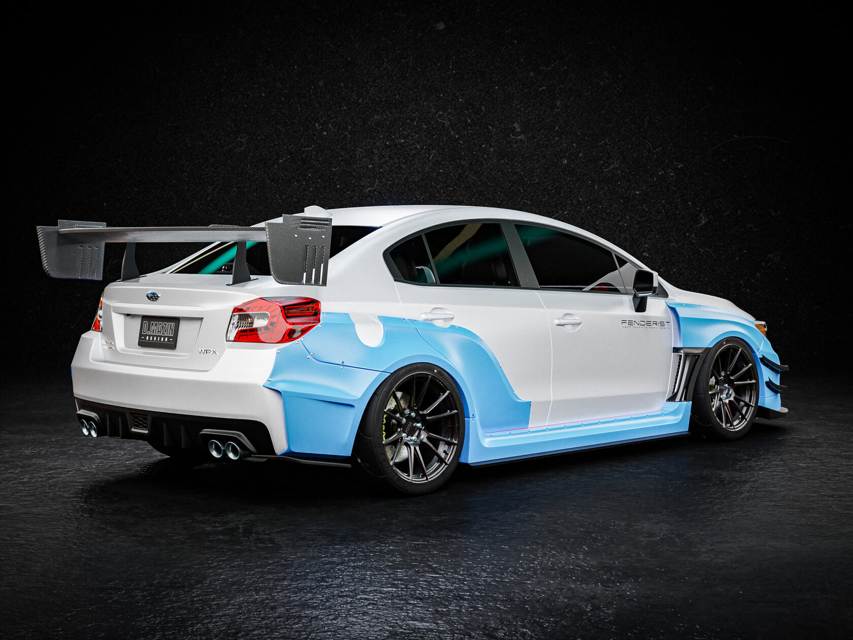 Full FENDERIST SPEC R kit / WIDE BODY KIT Subaru Impreza WRX STI 17+