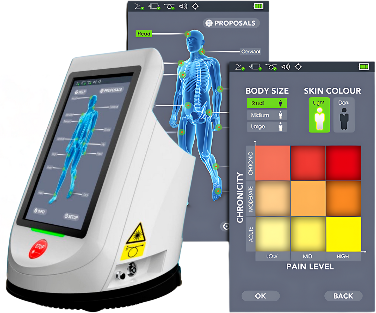 Klinogicare® Beam Ultra Power Physio Laser 45W weight 12 kg HILT