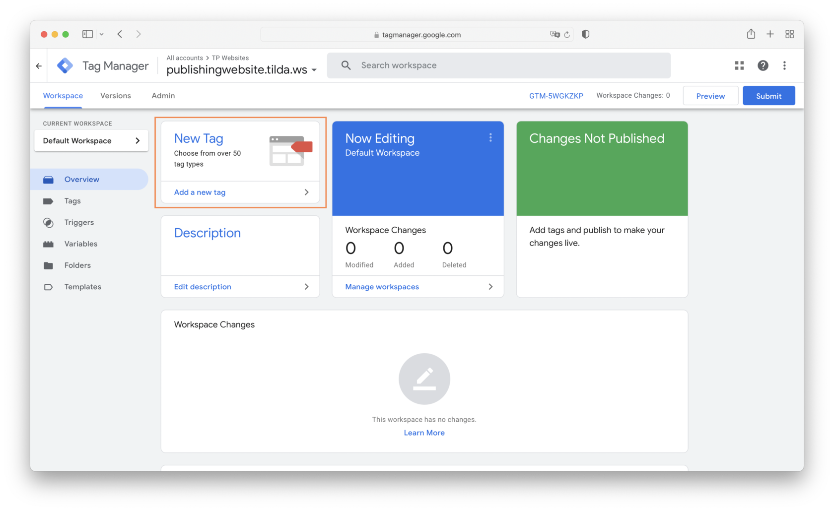 Google Tag Manager │ Tilda Help Center
