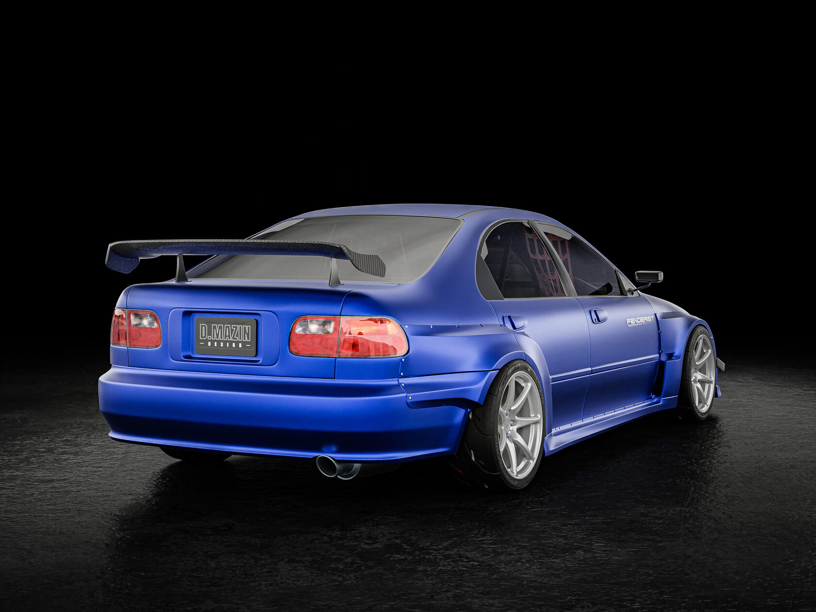FENDERIST SPEC S Full Fender Flares Set / WIDE BODY KIT HONDA CIVIC EG ...