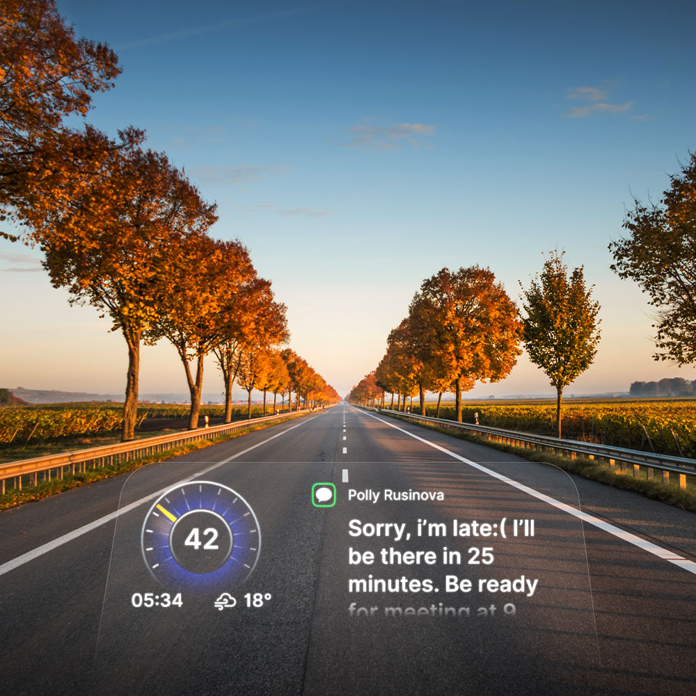 HUDWAY Drive: the head-up display to stay focused on the road while ...