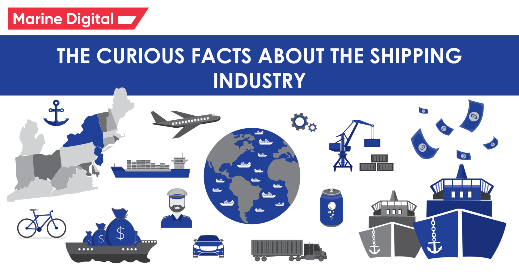 Interesting facts about the maritime industry collected by Marine Digital