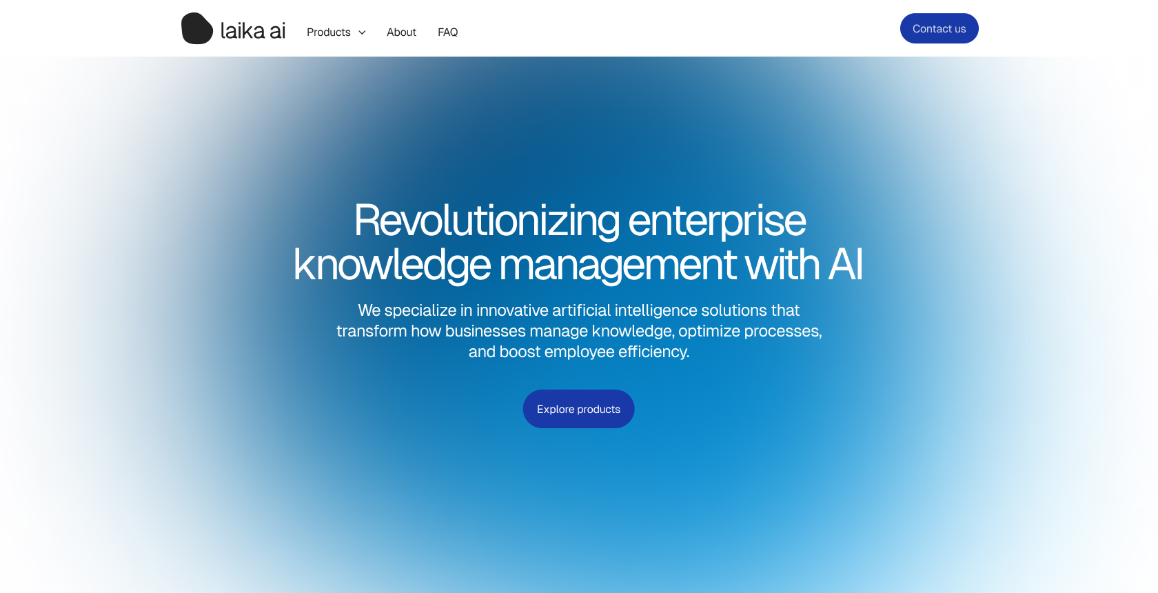 LAIKA AI | Revolutionizing enterprise knowledge management with AI