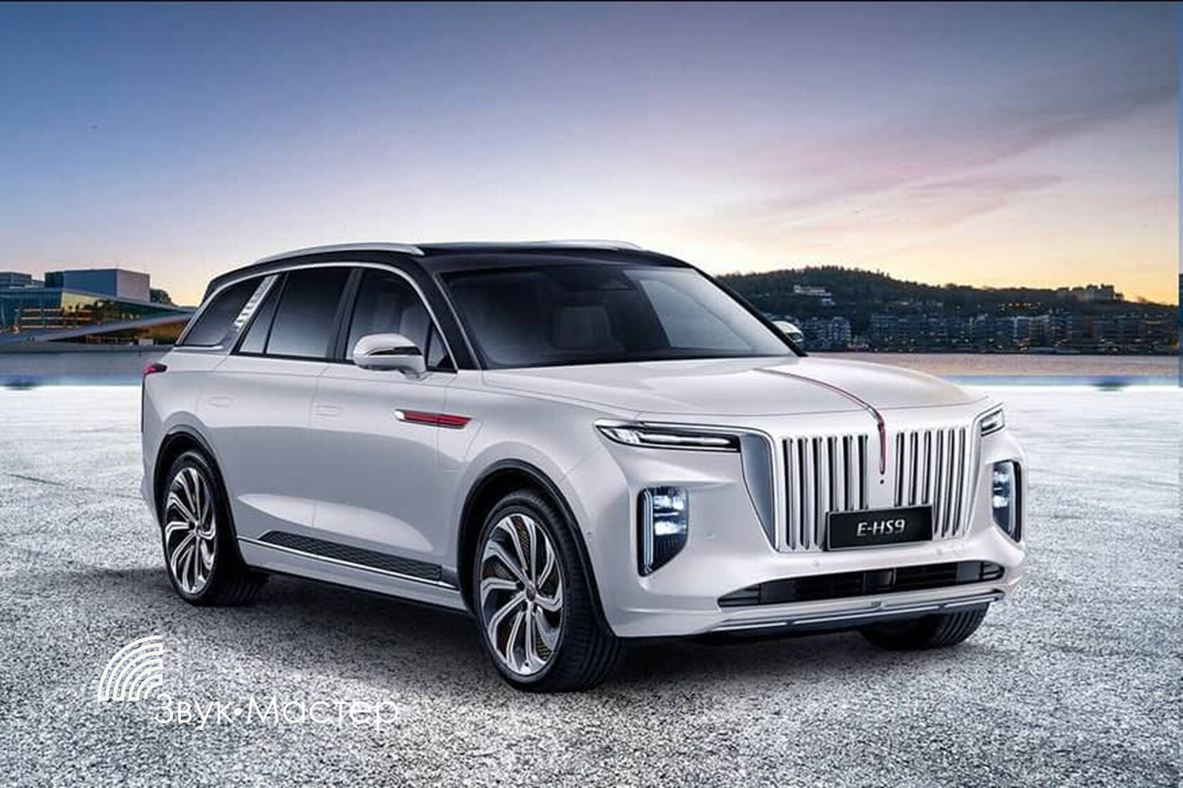 Hongqi E-HS9 установка мониторов, мультимедиа и автозвука