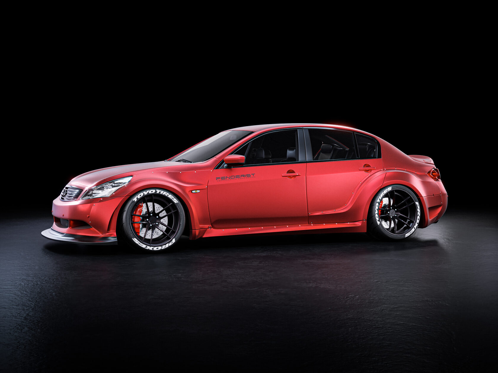 FENDERIST SPEC S Full Set / WIDE BODY KIT INFINITI G37 / NISSAN SKYLINE ...