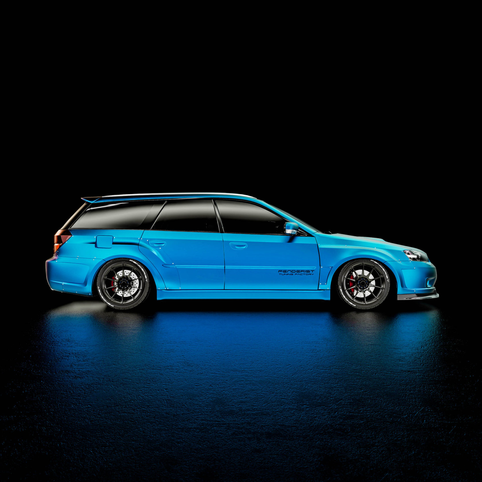 Front splitter SUBARU Legacy Wagon 03-06