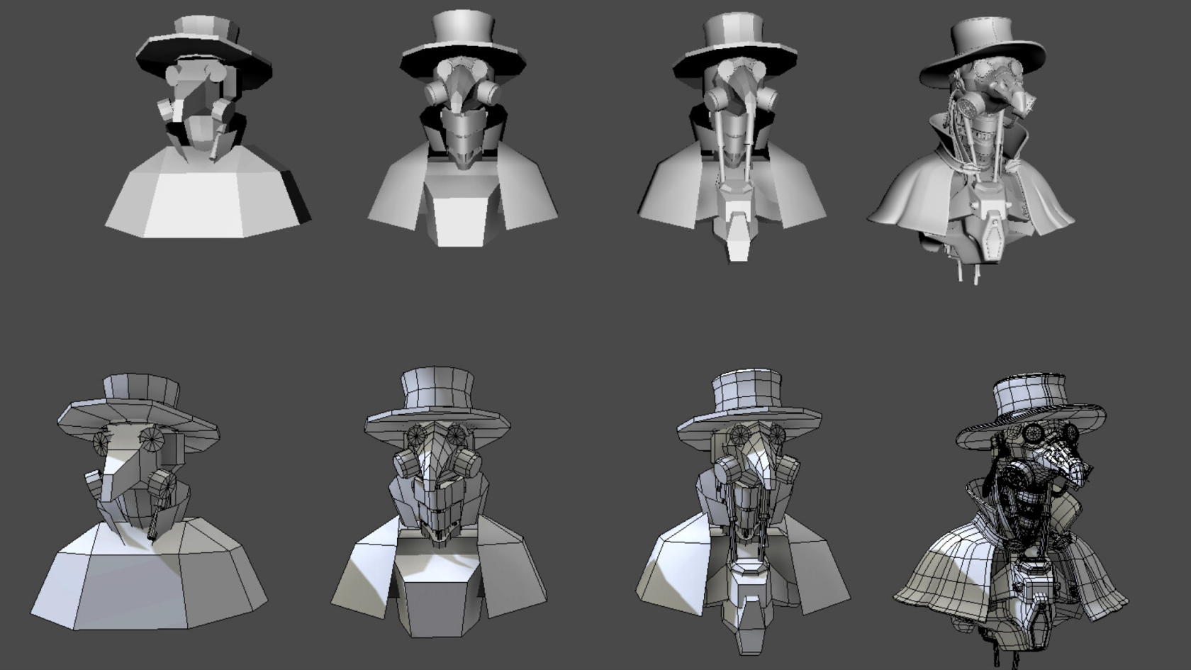 Cyberpunk plague doctor