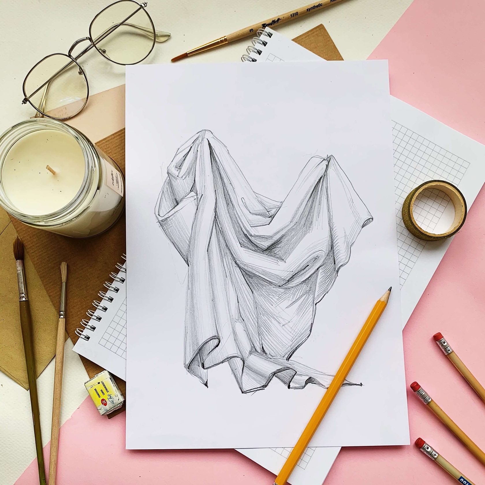 Онлайн курс "Рисунок для начинающих" основы рисунка, базовый курс -50%