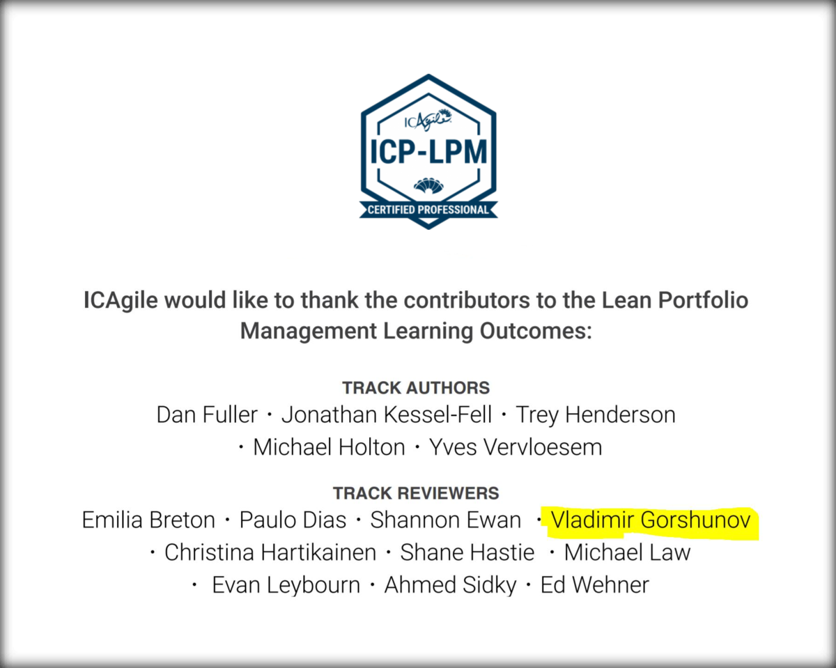 Agilelab ревьювер нового Icagile тренинга Icp Lpm
