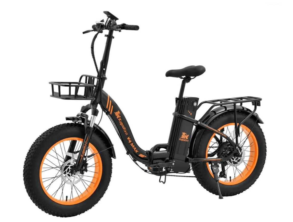 Kugoo Kirin V4 MAX - Купить складной электровелосипед с сиденьем и ...