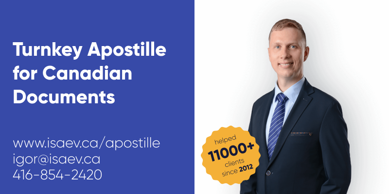 ISAEV | Apostille in Canada: Turnkey Document Authentication Services ᐈ ...