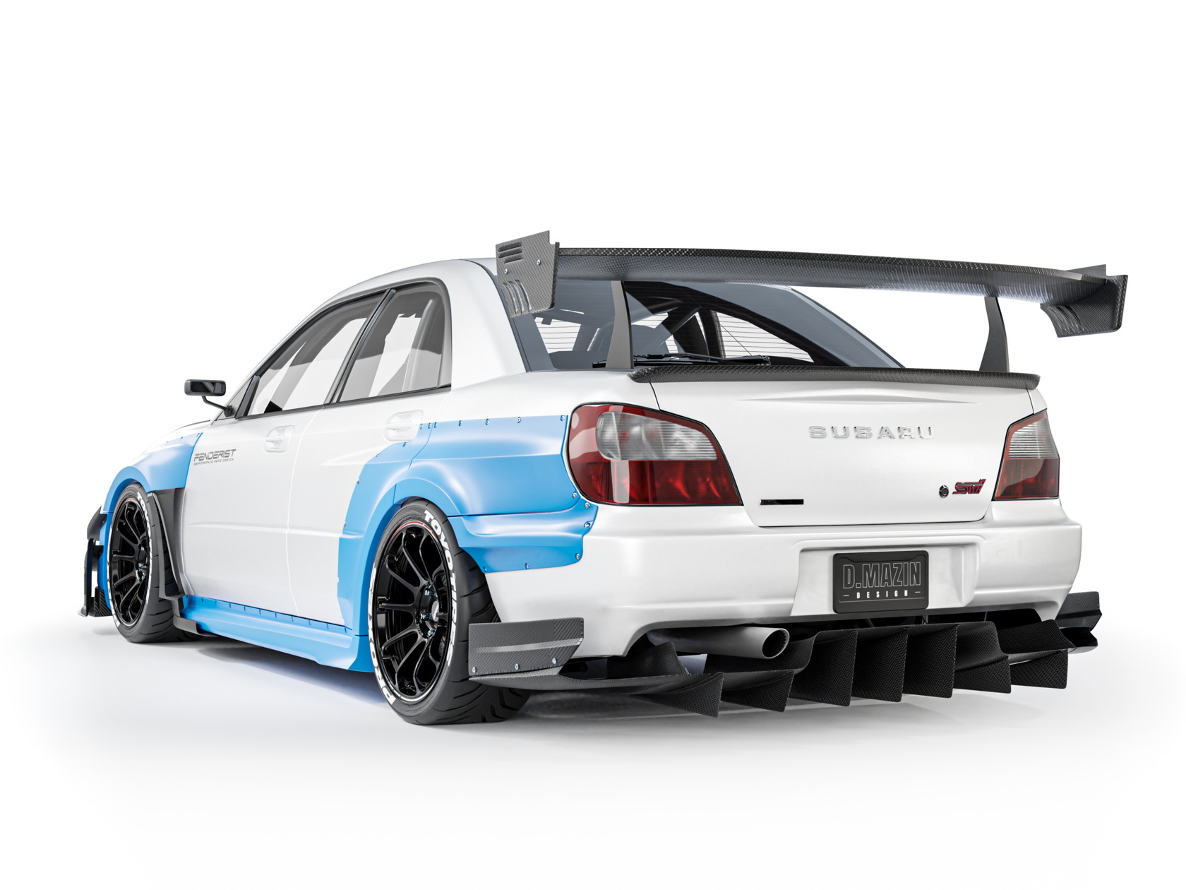 FENDERIST SPEC R Full Set ver 2.0 / WIDE BODY KIT SUBARU IMPREZA WRX ...