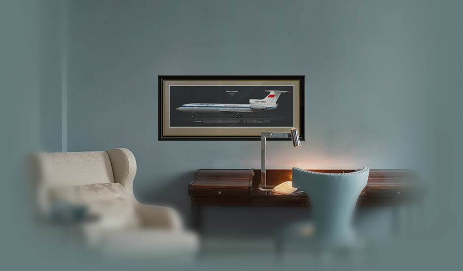 Aviation Posters | Aviaposter | Civil airplane profile prints