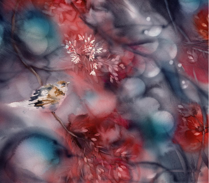 "Misty effects with watercolor" Ze Ze Lai