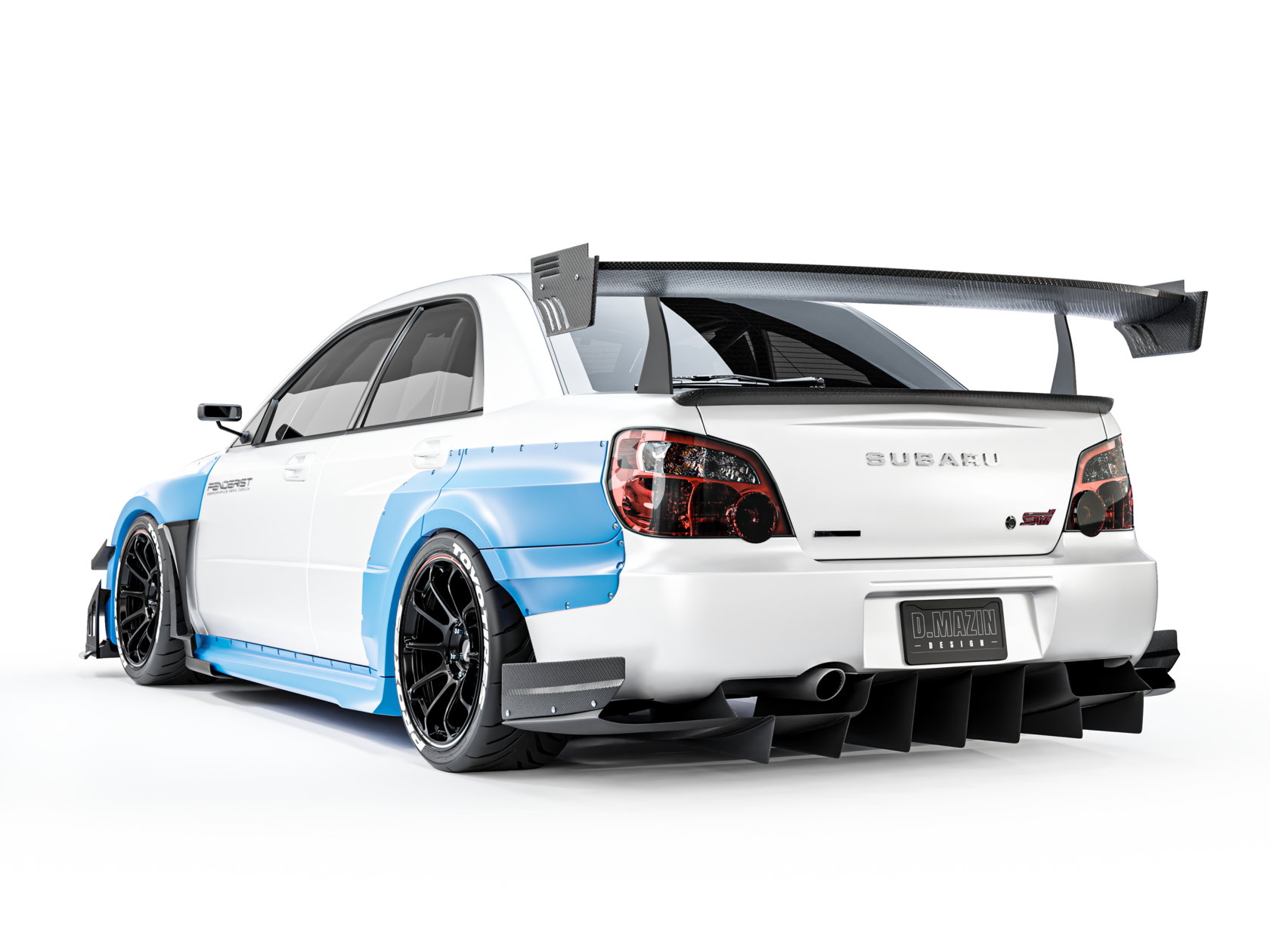 FENDERIST SPEC R Full Set ver 2.0 / WIDE BODY KIT SUBARU IMPREZA WRX ...