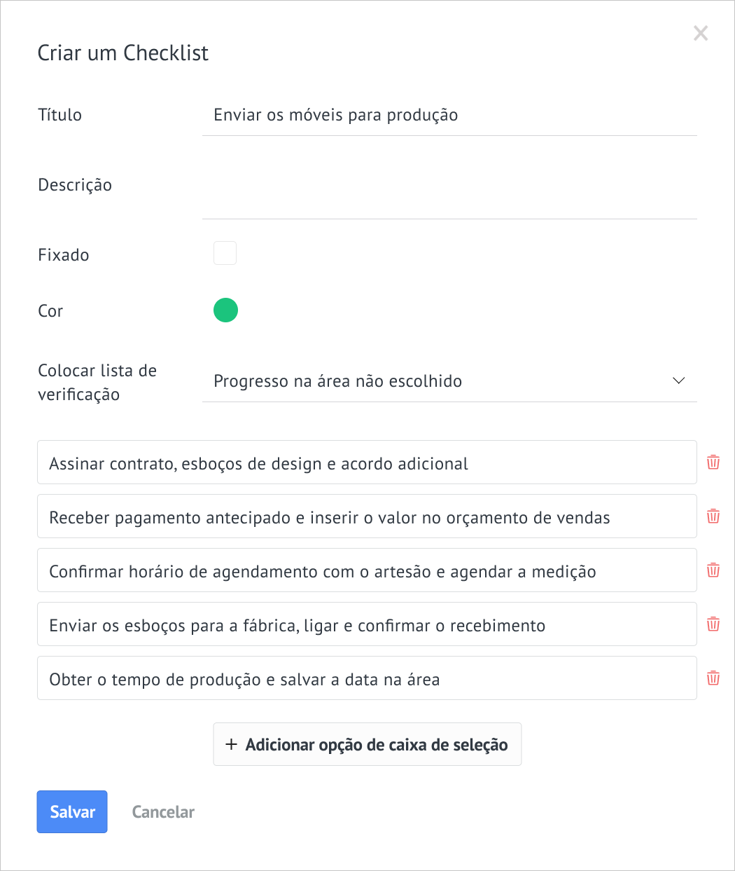 Gestão de Tarefas no Kommo - Widget Checklists