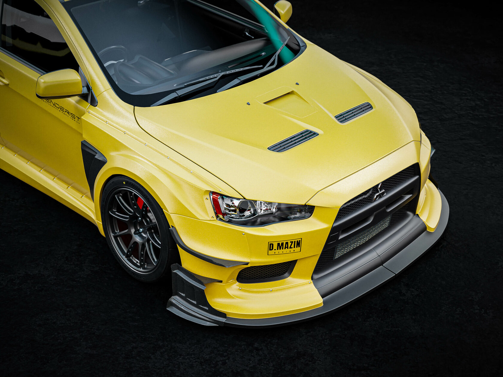 FENDERIST SPEC R Full Set / WIDE BODY KIT MITSUBISHI LANCER EVO X 2008-2015