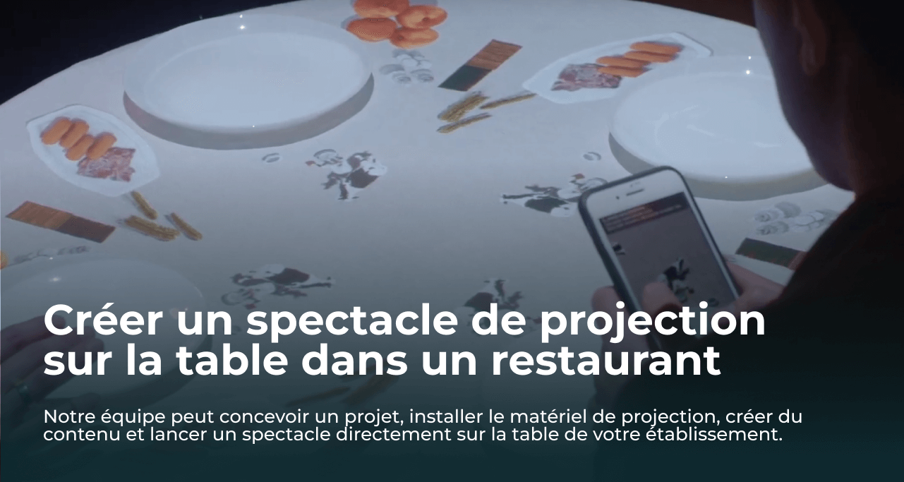 Projection 3D Mapping Sur La Table