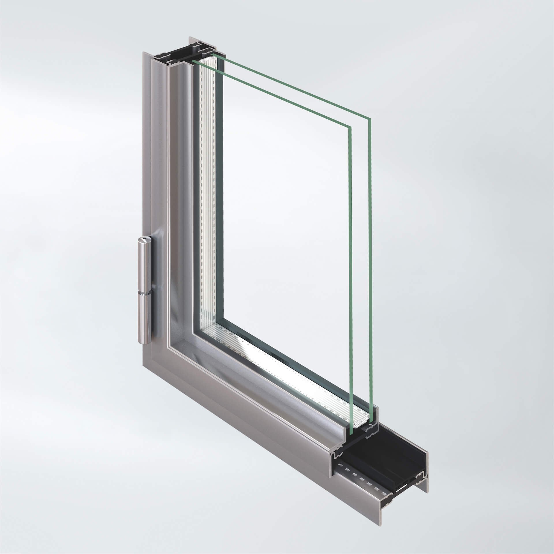 Окна из стального профиля. Окна из стали. SCHUCO Jansen