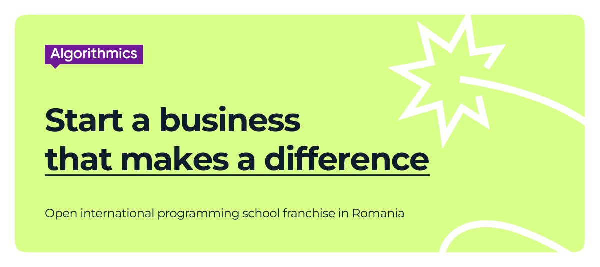 Algorithmics | Franchise of an international programming school for children
