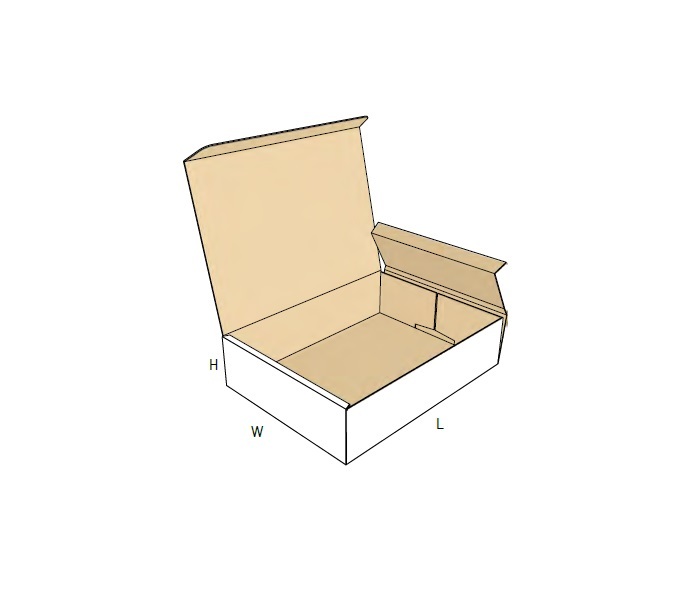 Короб складной FEFCO 0428 с откидной крышкой