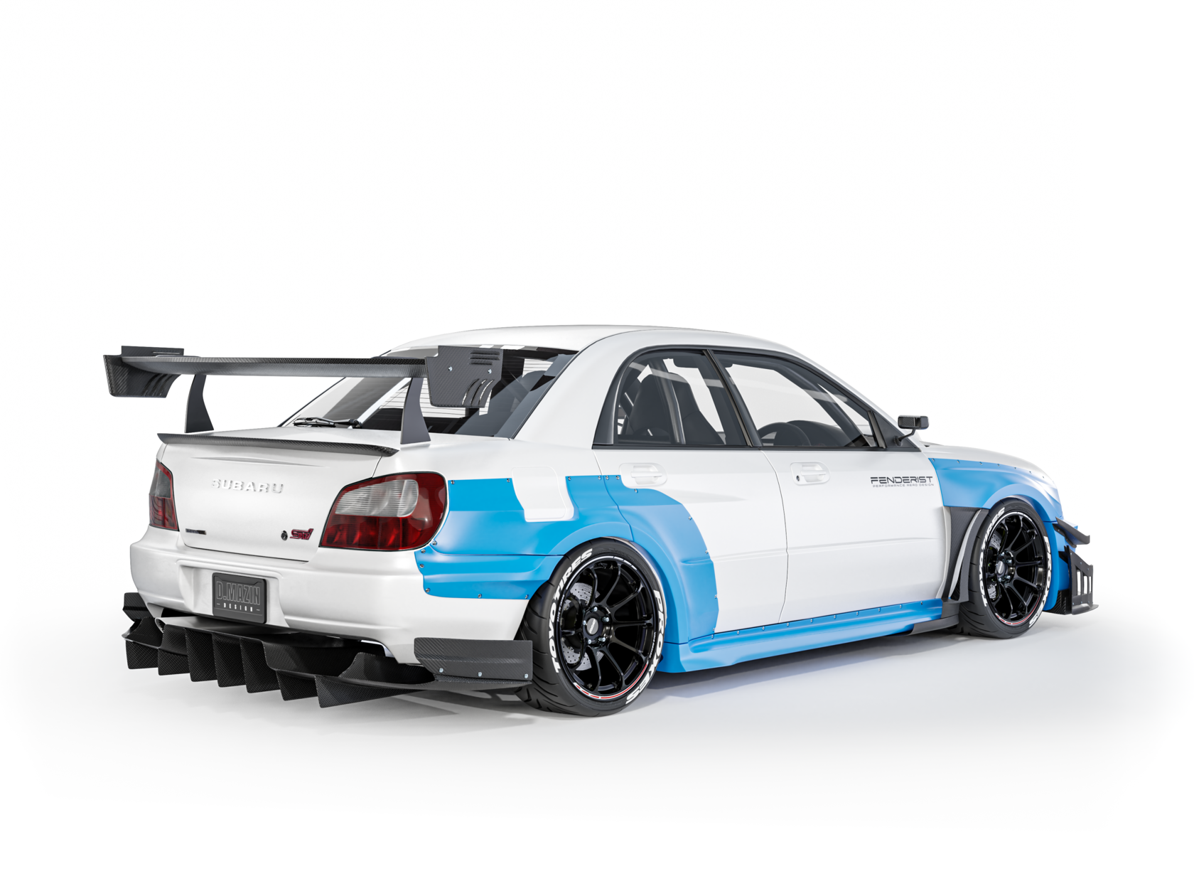 FENDERIST SPEC R Full Set ver 2.0 / WIDE BODY KIT SUBARU IMPREZA WRX (GDA) / WRX STI (GDB) 00-03