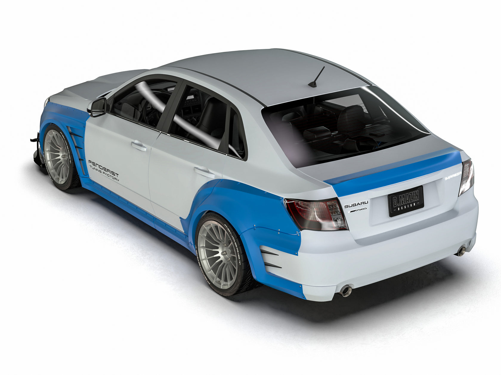 BUMPER CANNARDS SUBARU IMPREZA GT/WRX GE 07-12