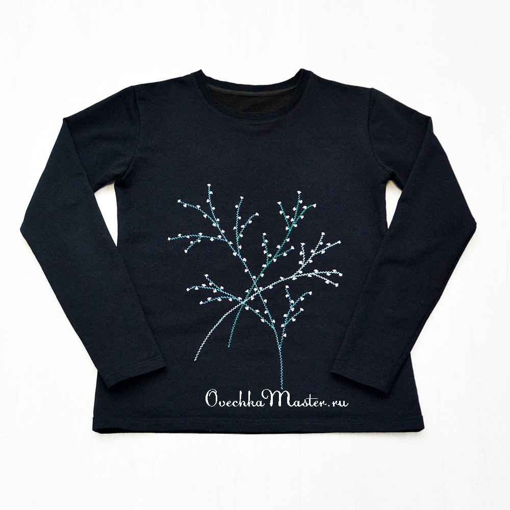 Декор одежды. Машинная вышивка