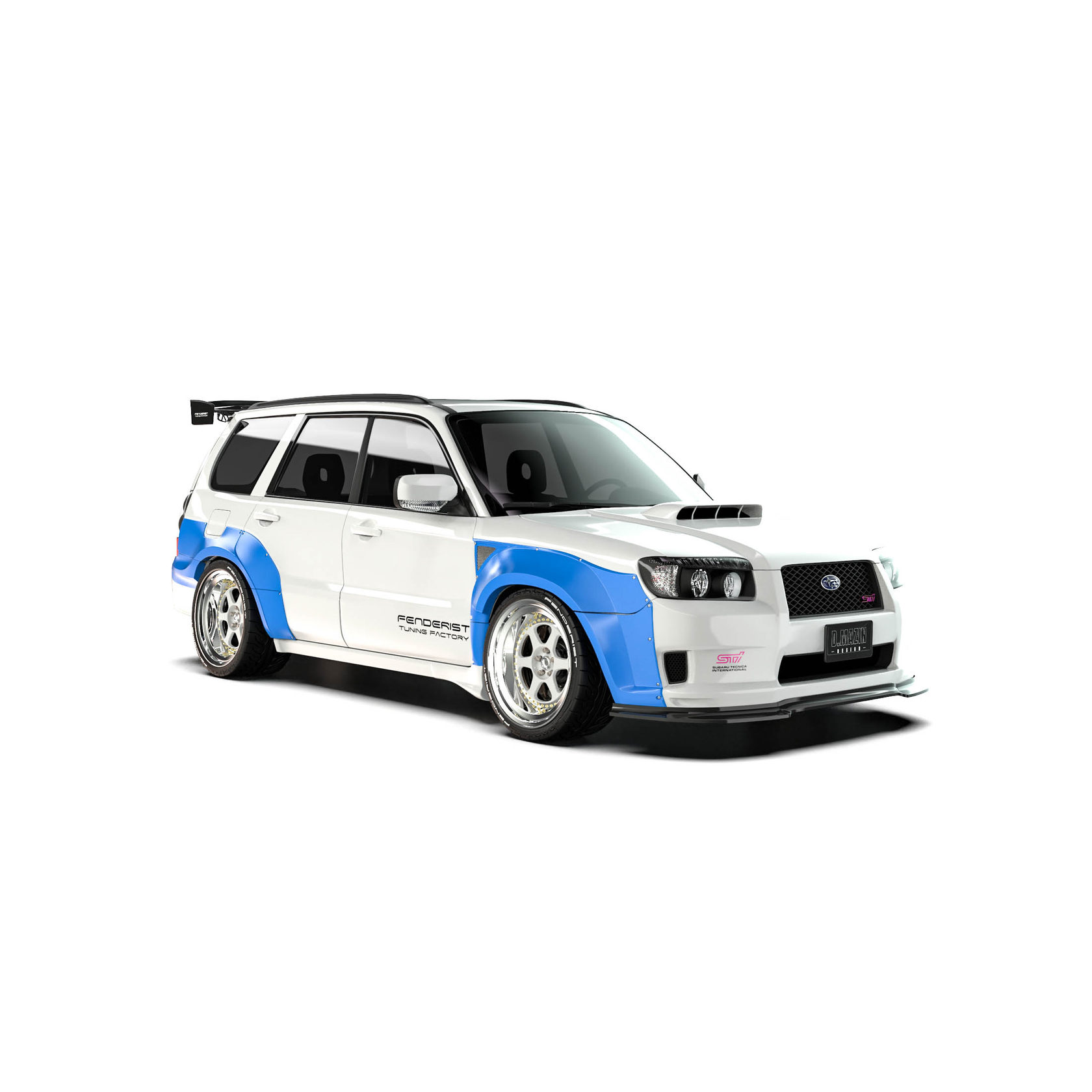 Front Lip Spoiler SUBARU FORESTER SG 05-07 STI / Cross Sport