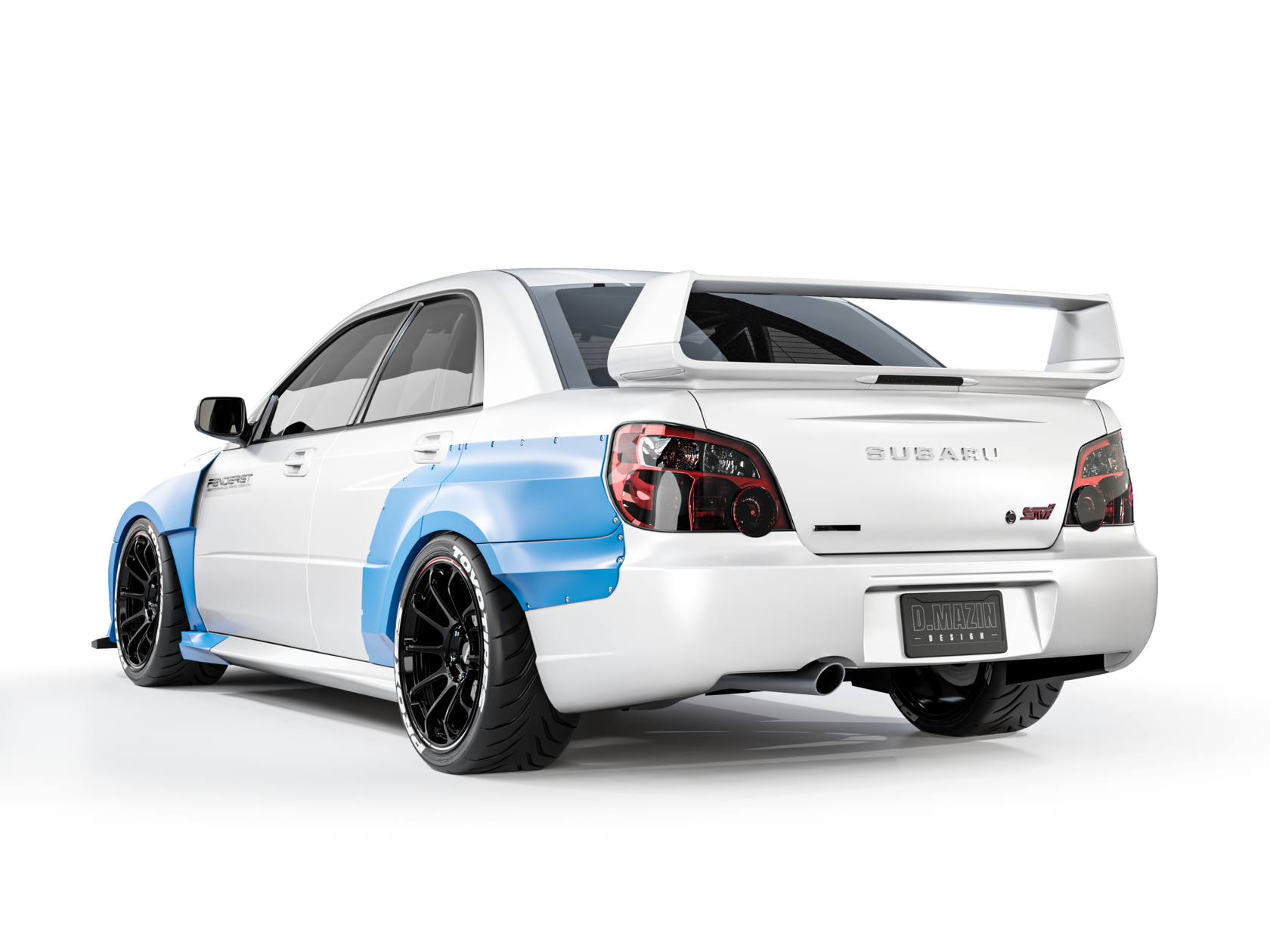 FENDERIST SPEC S Fender Flares Set ver 1.2 / WIDE BODY KIT SUBARU ...