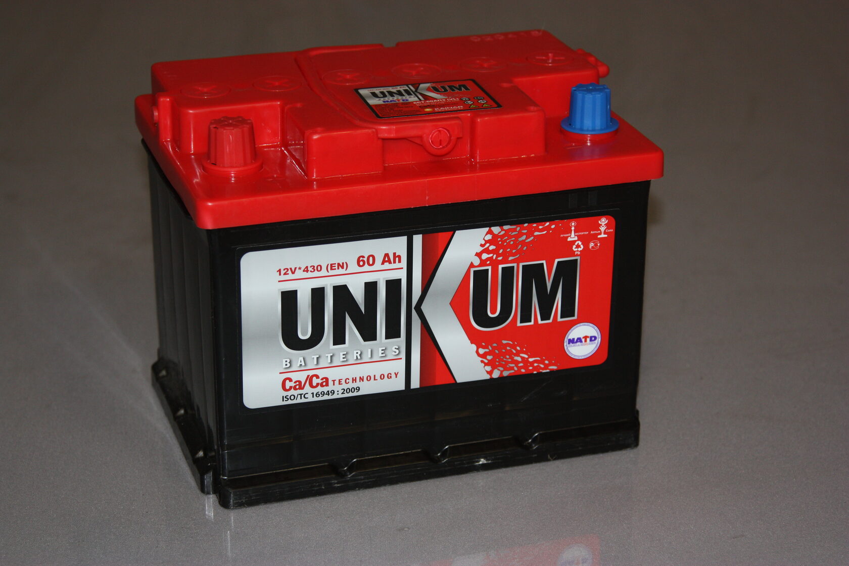 Бюджетный аккумулятор Unikum 60 Ач прям.п.
