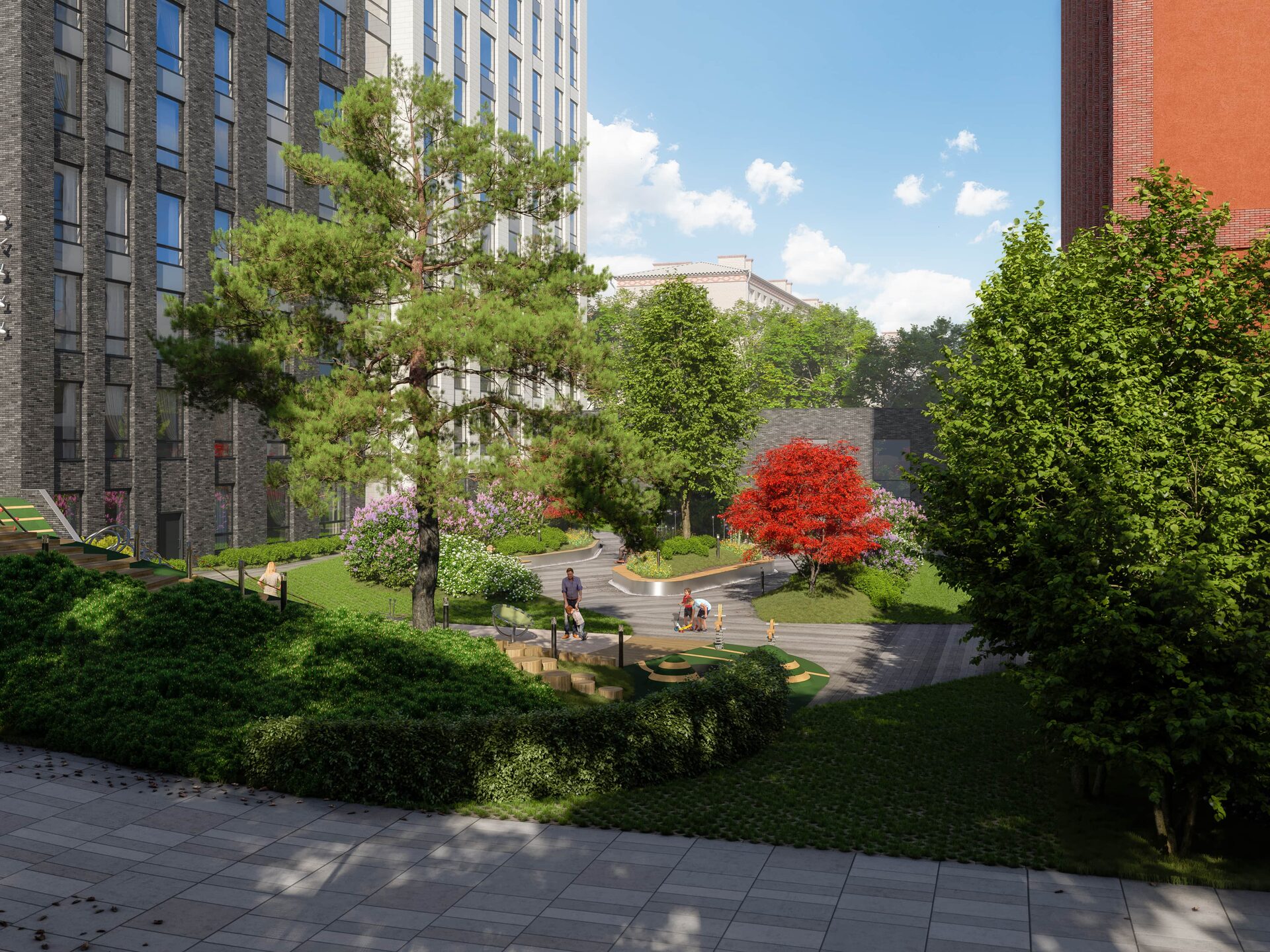 UPLAND STUDIO | БЛАГОУСТРОЙСТВО ЖК "LEVEL ДОНСКОЙ"