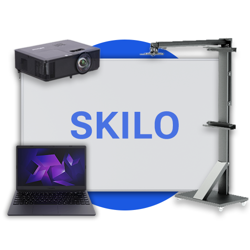 Интерактивный мобильный комплект со стойкой - Skilo