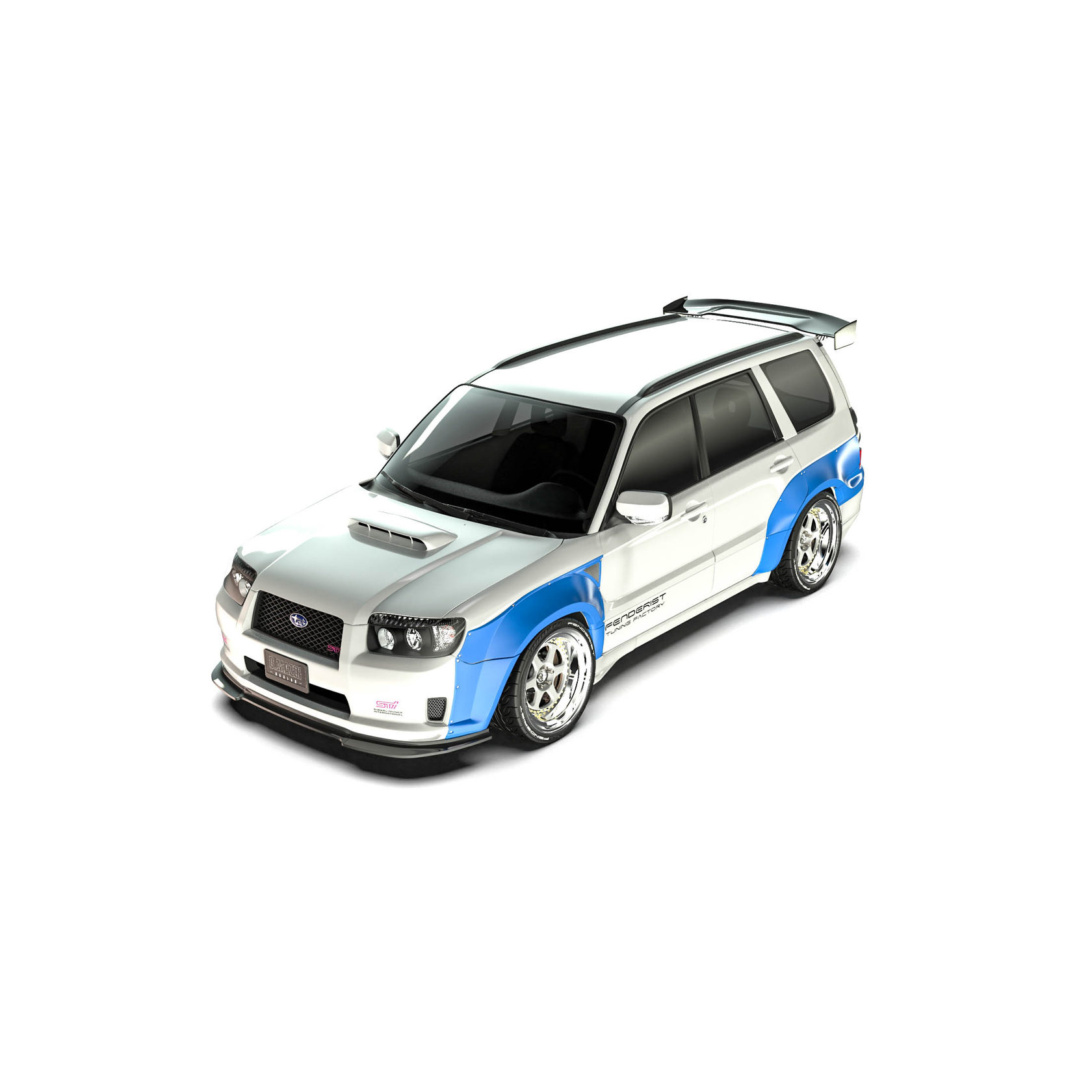 Front Lip Spoiler SUBARU FORESTER SG 05-07 STI / Cross Sport