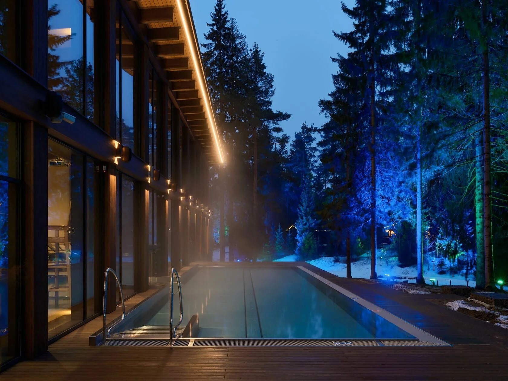 Hydrothermal Pool, SPA, Sauna, Steam, Cool.