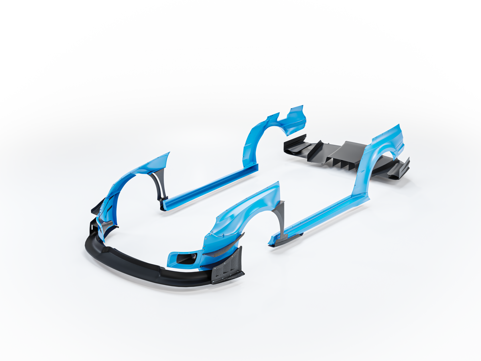 FENDERIST SPEC R Full Set ver 2.0 / WIDE BODY KIT SUBARU IMPREZA WRX ...