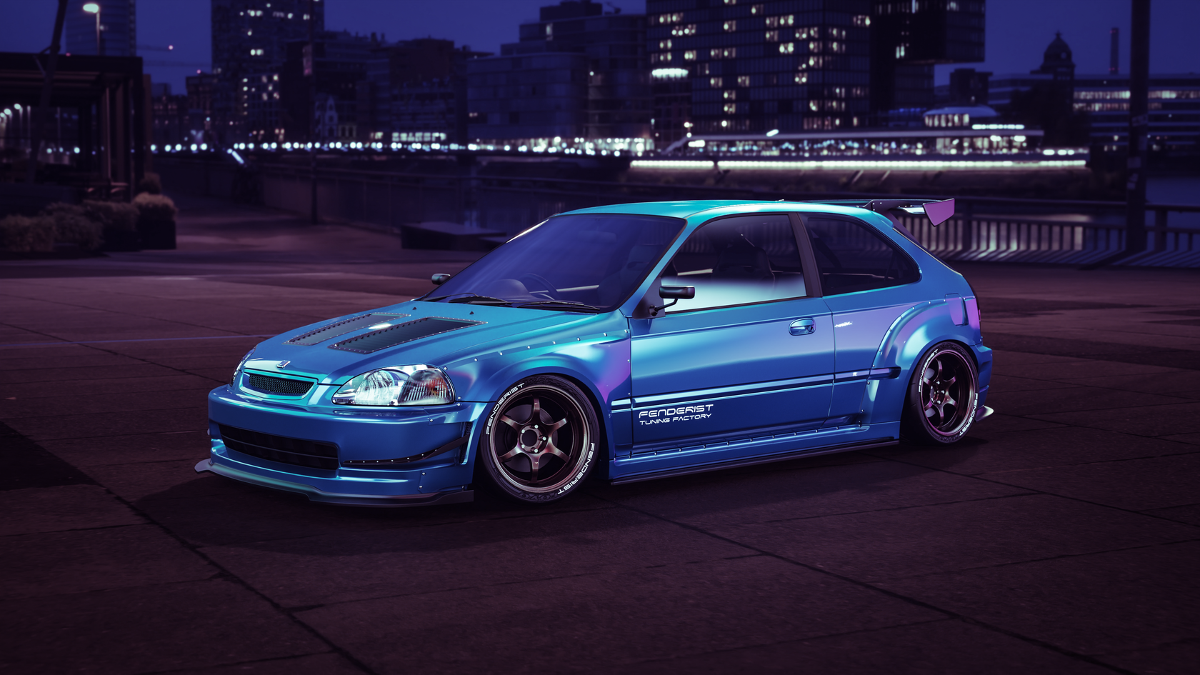 REAR DIFFUSER Honda Civic 96-00