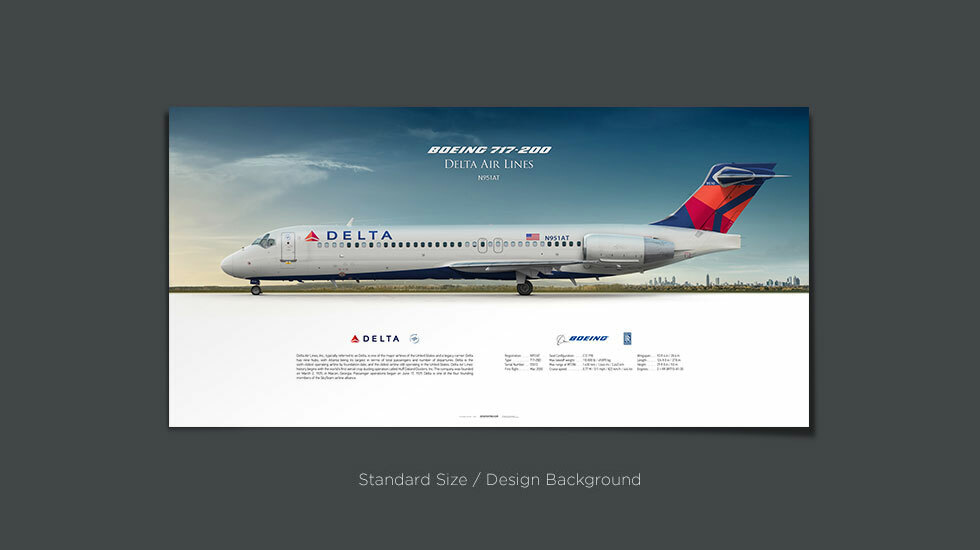 Delta Air Lines Boeing 717-200 N951AT | Aviaposter