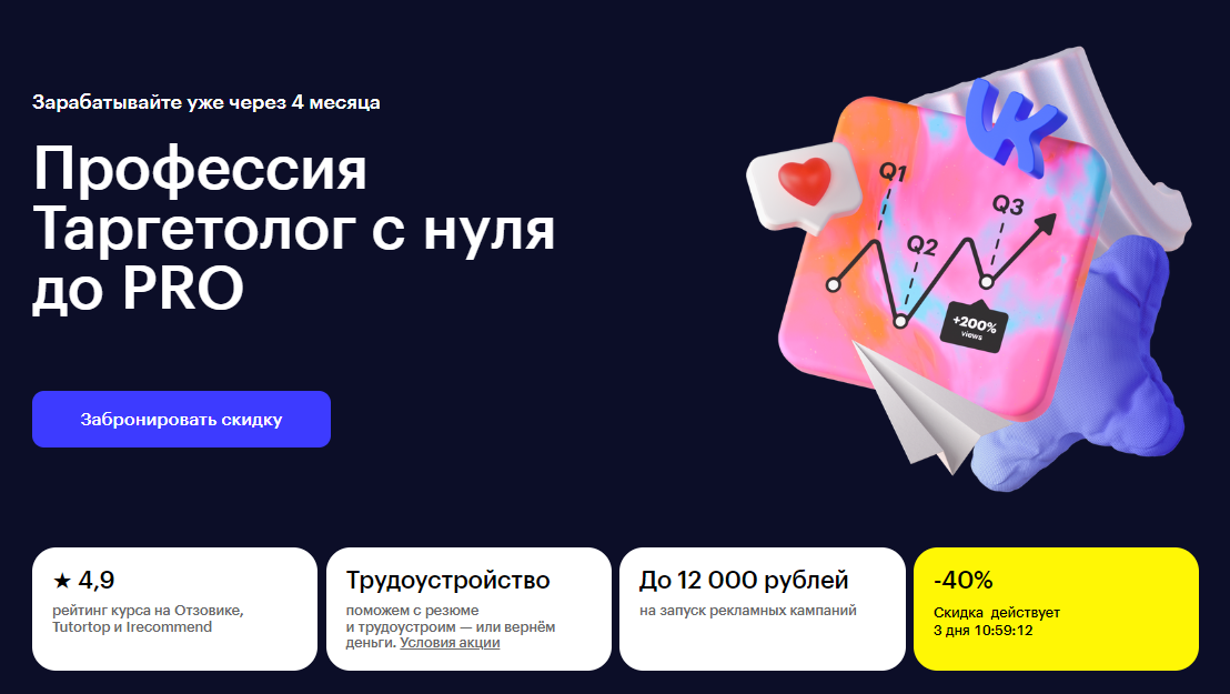 Профессия Таргетолог с Нуля до PRO: Обзор Курса Skillbox + Отзывы