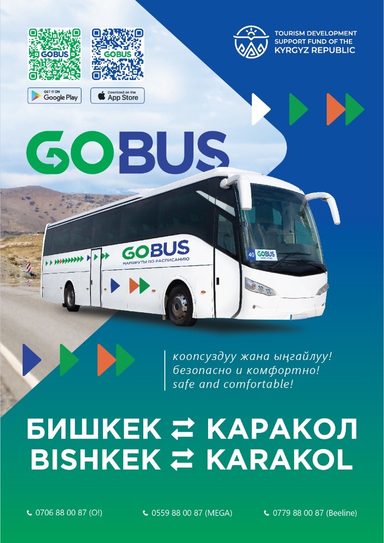 GoBus - автобусы с аэропорта в Бишкек!