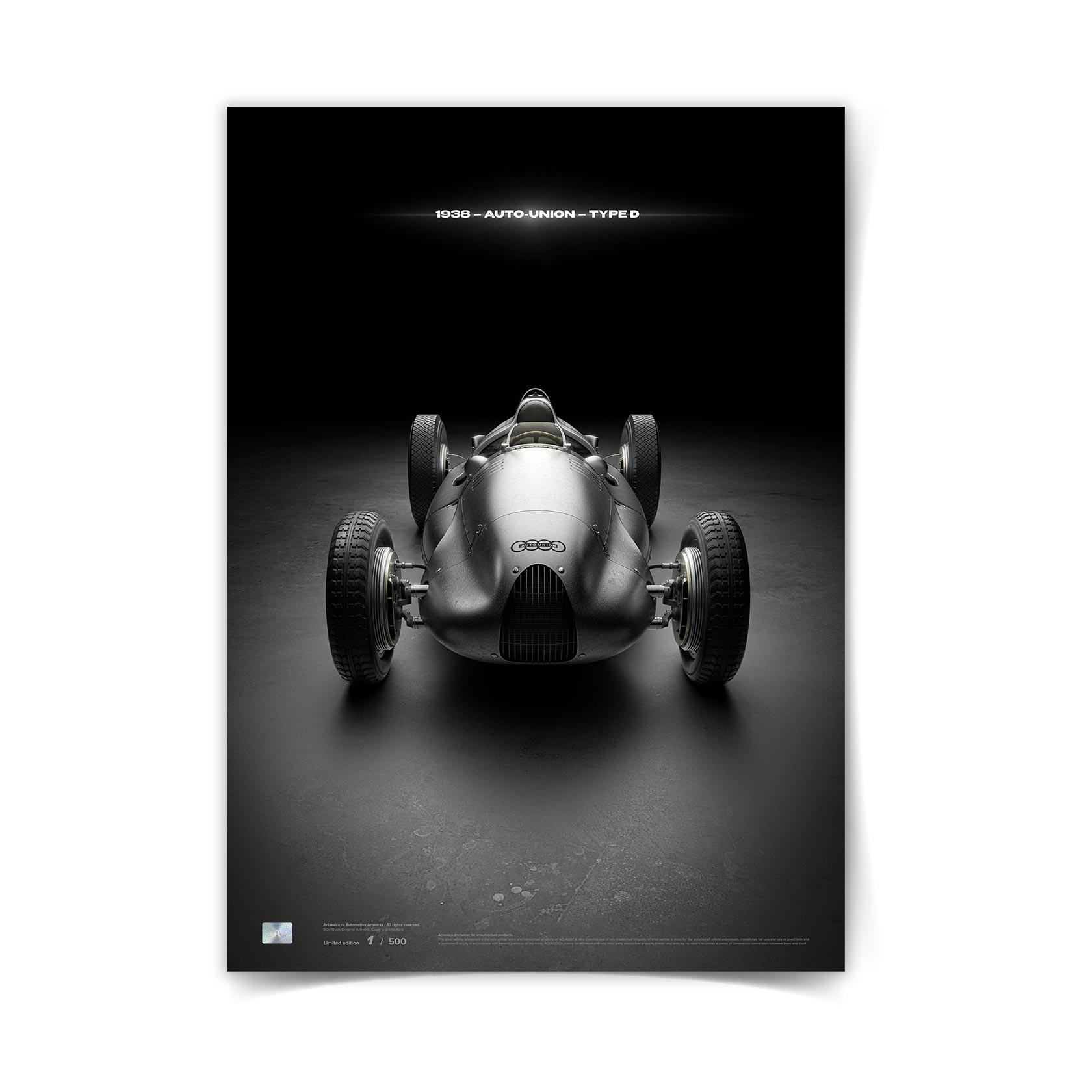 Poster Auto Union Type D Front – Aclassica.art