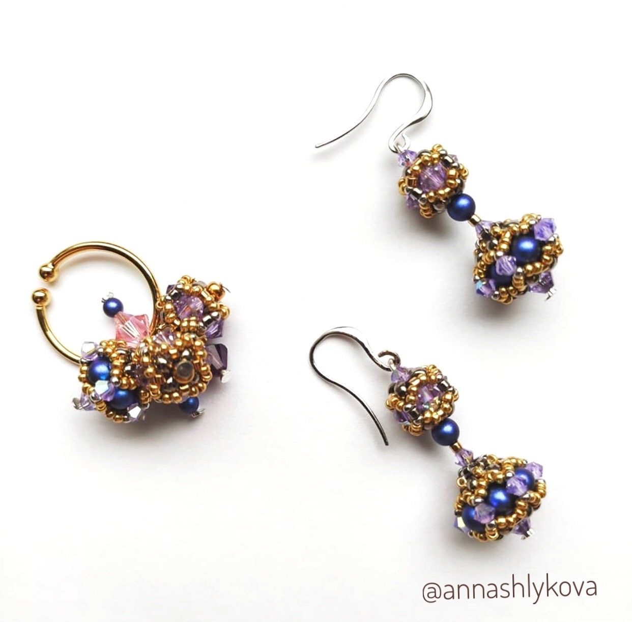 "Танцующие" серьги