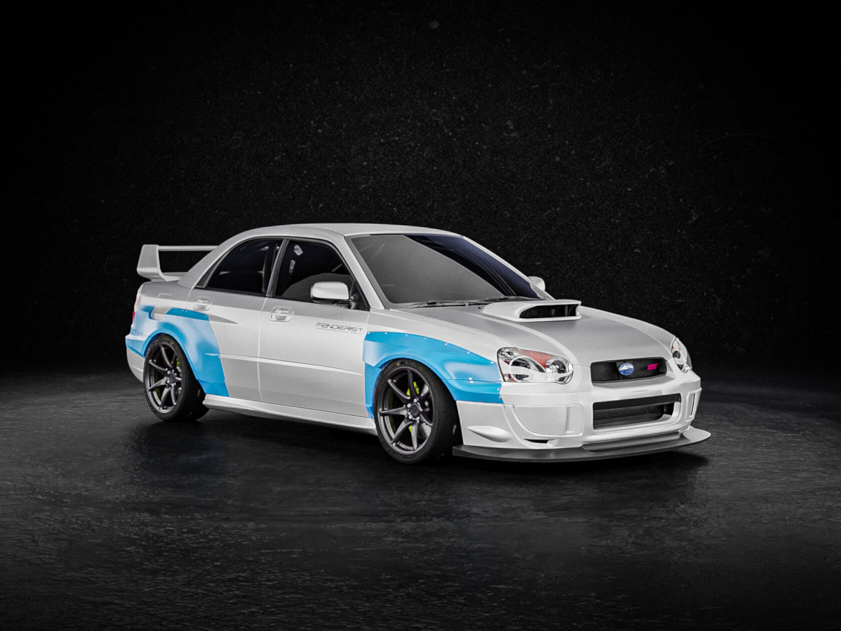 FENDERIST SPEC S Fender Flares Set / Wide Body Kit SUBARU IMPREZA WRX (GDA) / WRX STI (GDB) 03-05