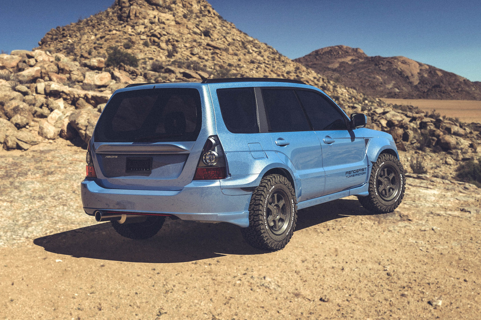 Fender Flares Set / Wide Body Kit SUBARU FORESTER SG9 STI 05-07 ACTIVE ...