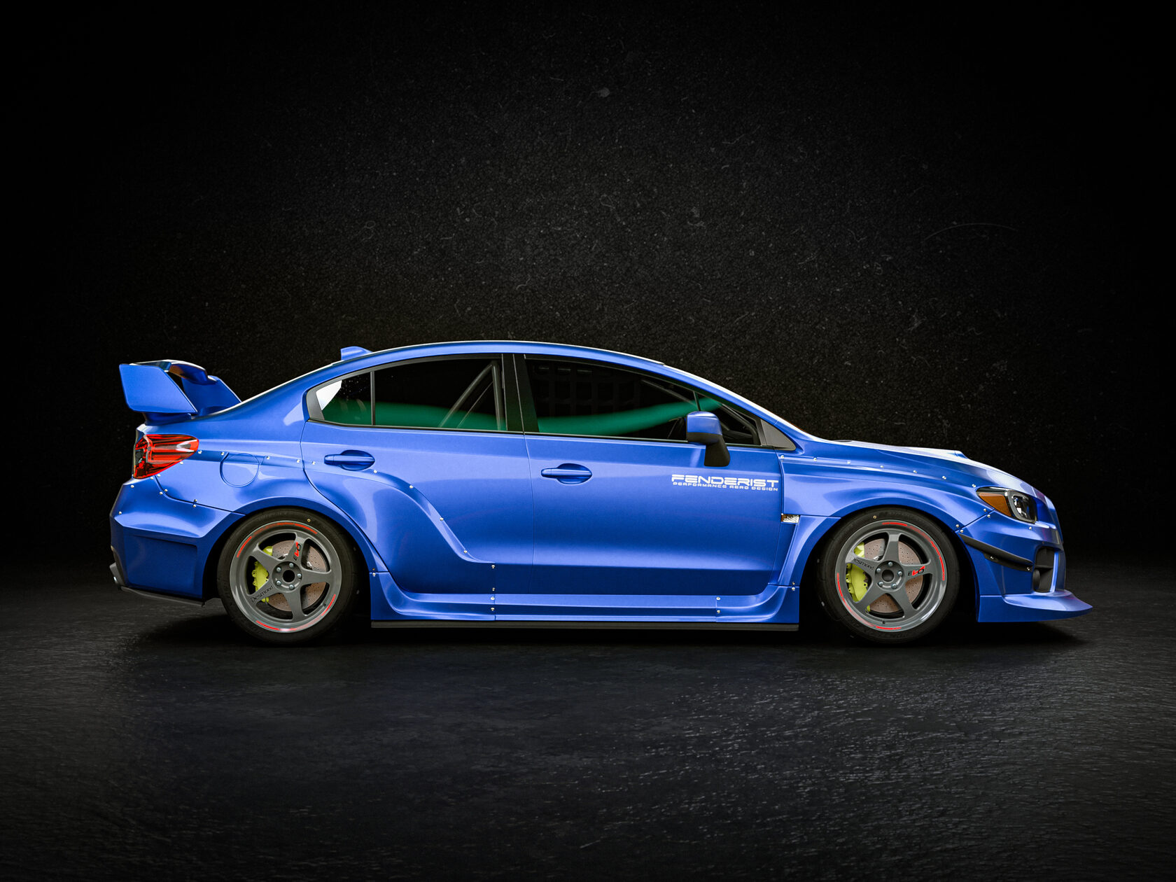 Full FENDERIST SPEC S kit / WIDE BODY KIT Subaru Impreza WRX STI 14-17