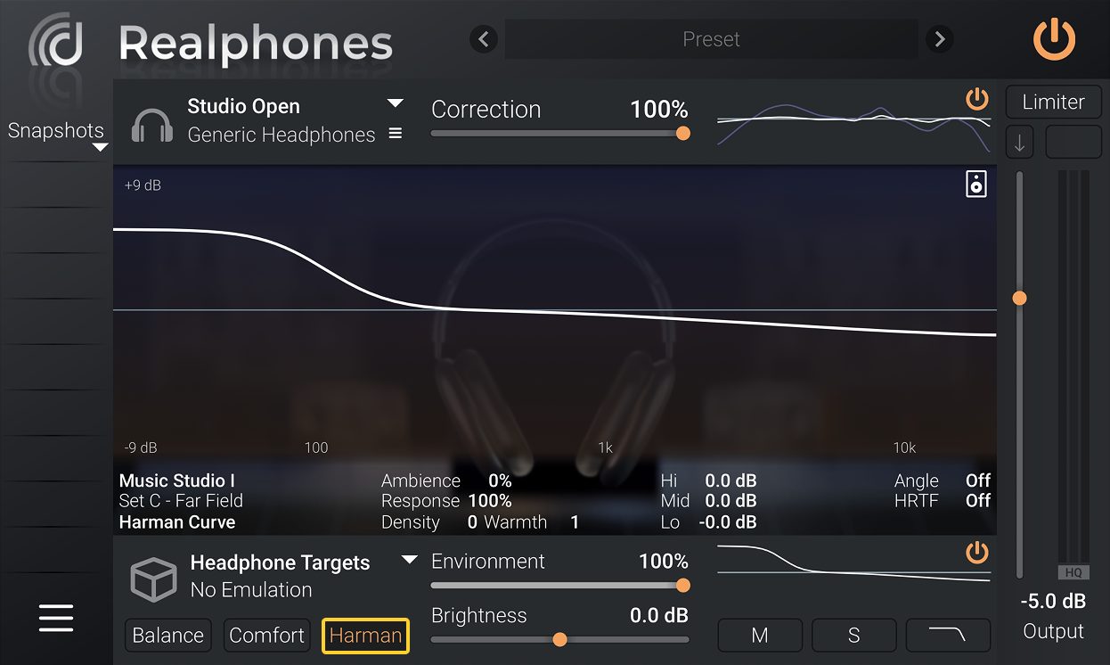 Harman curve and dSONIQ Realphones