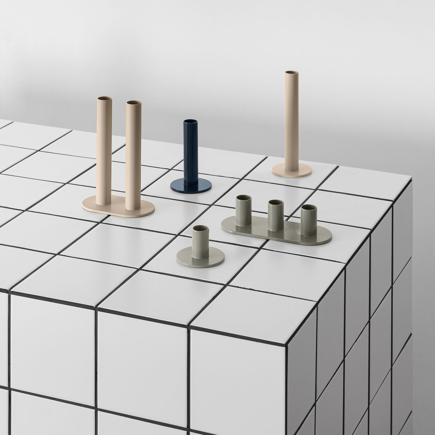 Тройной подсвечник Огонь