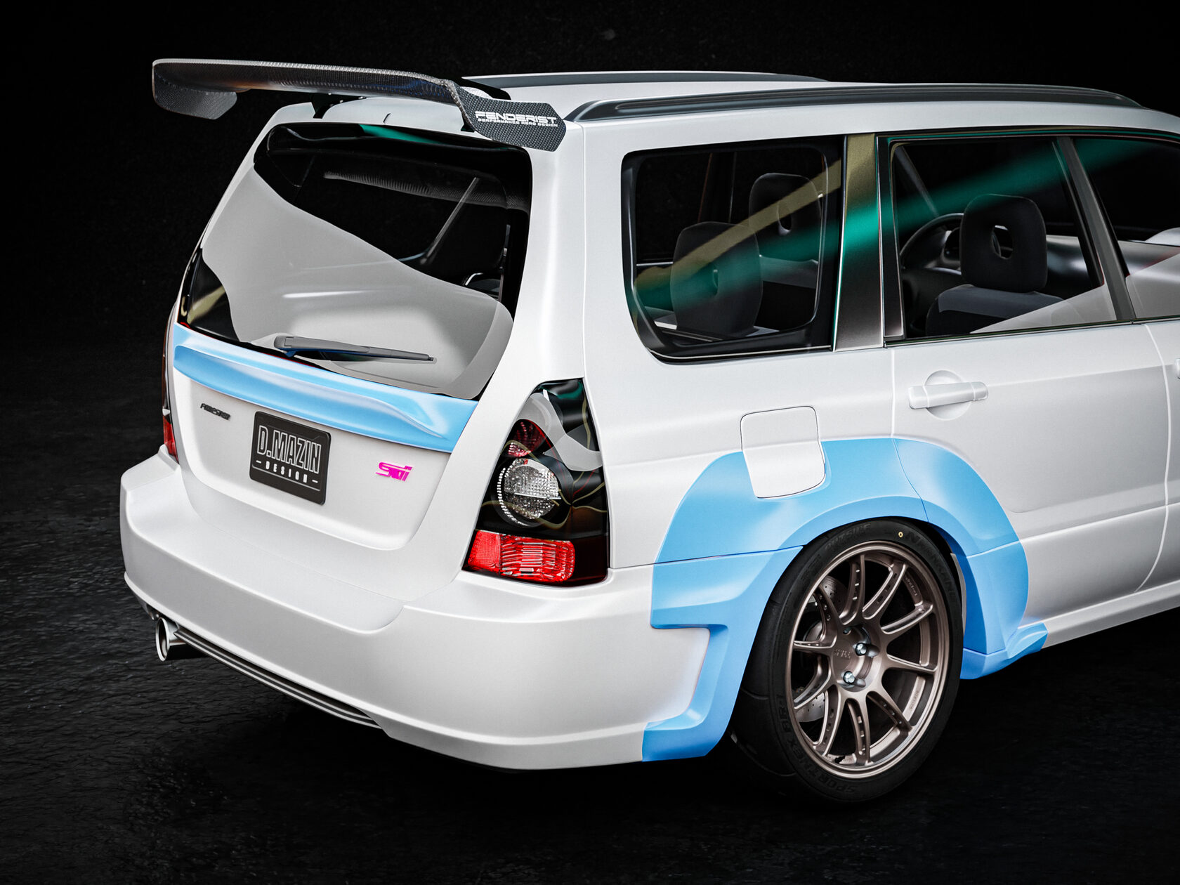 FENDERIST SPEC S Fender Flares Set 30mm/ Wide Body Kit SUBARU FORESTER ...